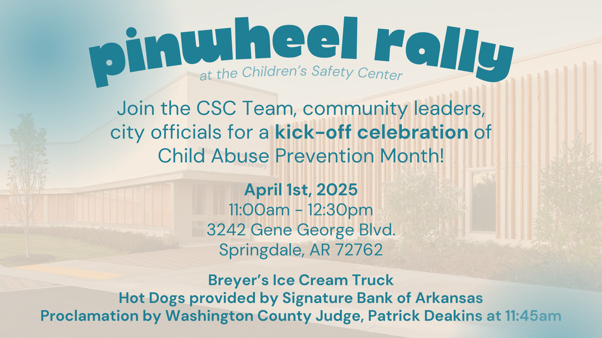 Pinwheel Rally & April Kick-Off 2025 | Children’s Safety Center of ...